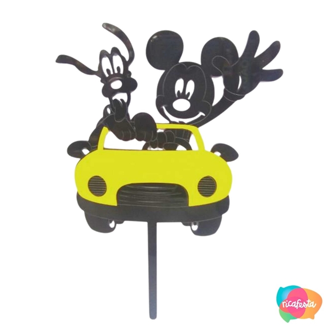 TOPO P/BOLO RATINHO CARRO 11X20CM - TOPO PARA BOLO RATINHO CARRO - RICA ...