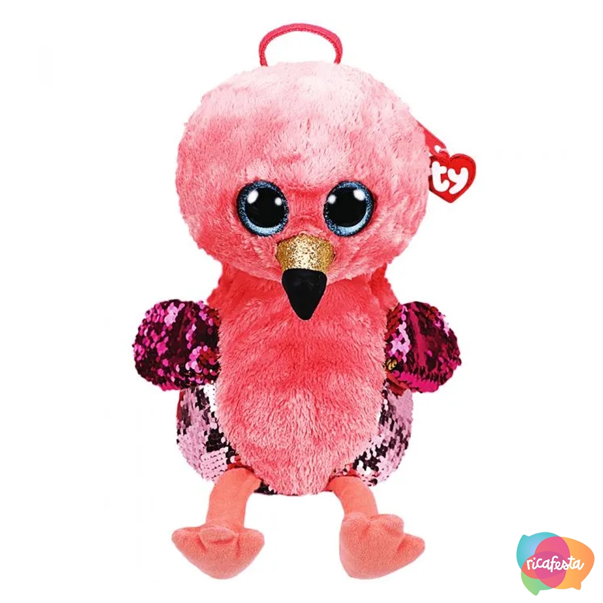 BOLSA TY GILDA C/2 ALÇAS - BOLSA FLAMINGO TY GILDA - RICA FESTAS