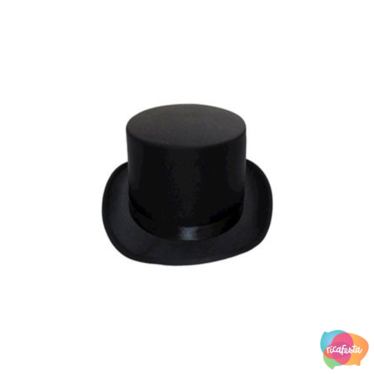 CARTOLA ALTA PRETA DE PVC - CARTOLA ALTA PRETA DE PVC - RICA FESTAS