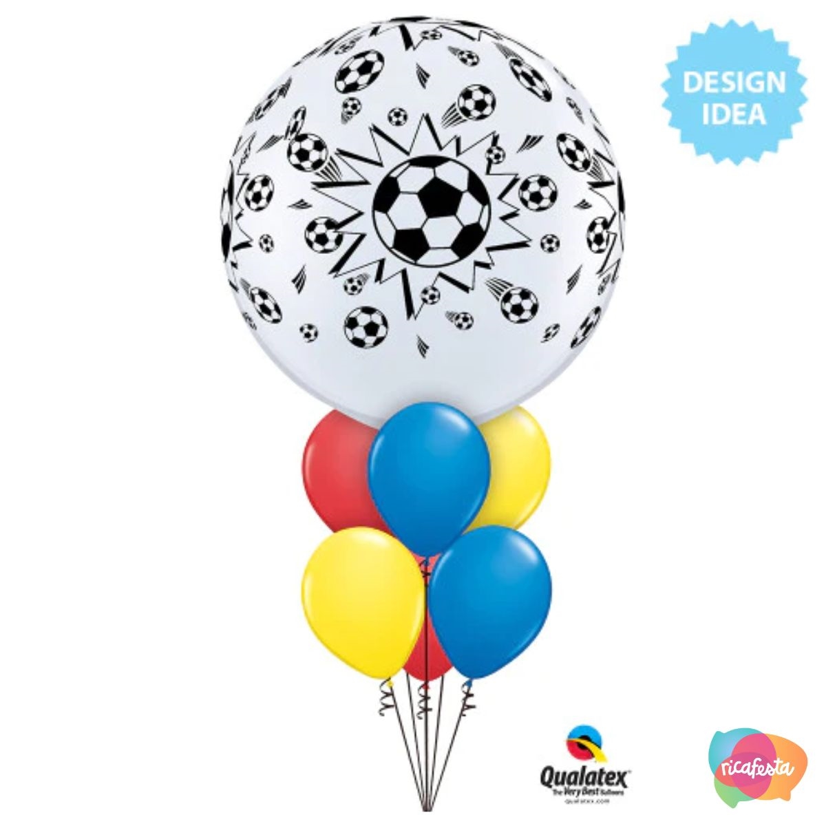 BALAO QUALATEX 3FT E SOCCER BALLS C/2 91cm - BALÃO BOLAS DE FUTEBOL ...