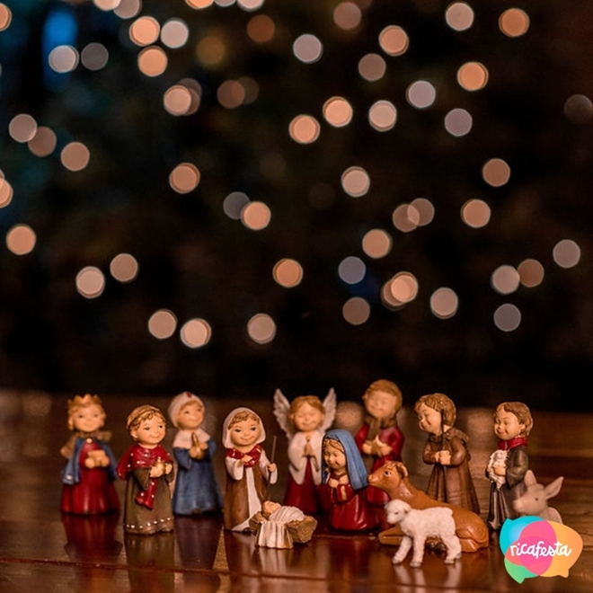 PRESEPIO MINIATURA COMPLETO - PRESEPIO MINIATURA COMPLETO 13 PEÇAS ...