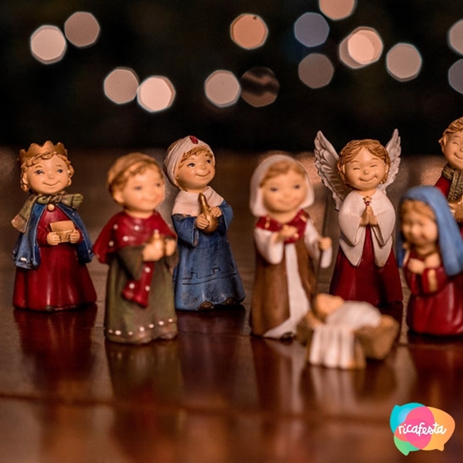 PRESEPIO MINIATURA COMPLETO - PRESEPIO MINIATURA COMPLETO 13 PEÇAS ...