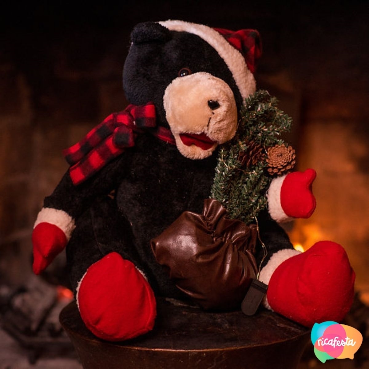 URSO FÉLIX INFLÁVEL SENTADO MÉDIO - URSO NATALINO FÉLIX INFLÁVEL ...