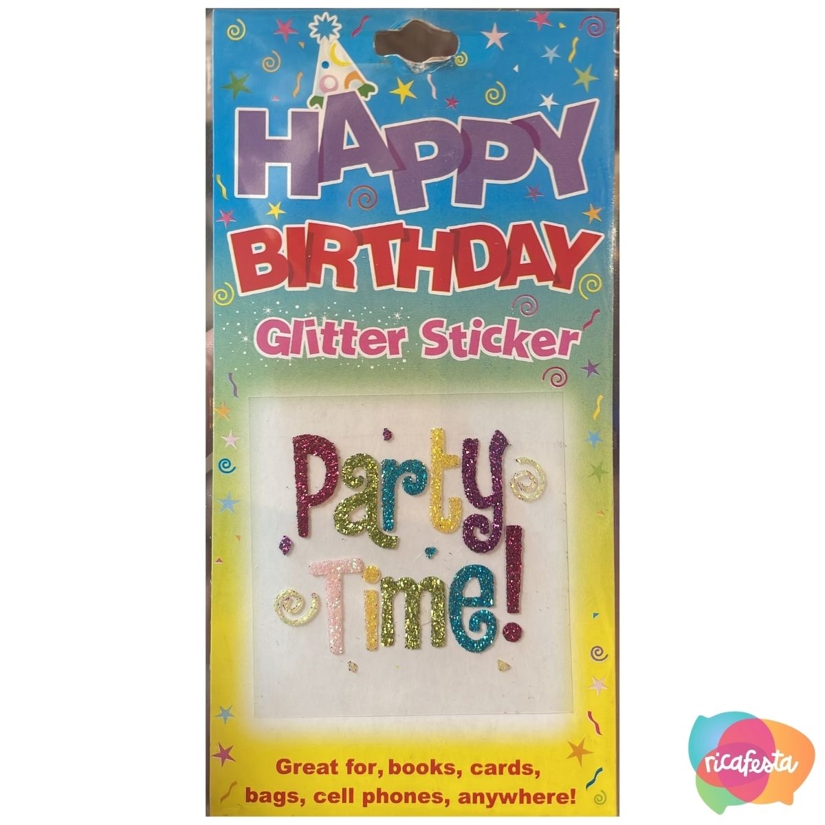 TATUAGEM PARTY TIME! GLITTER STICKER - TATUAGEM PARTY TIME! GLITTER ...