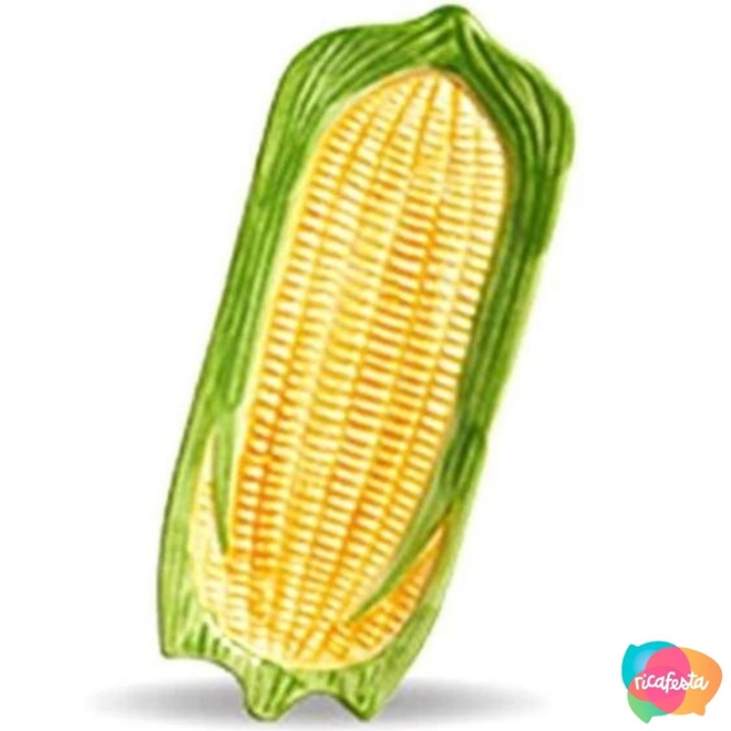 MINI BANDEJA CORN DECORADA - BANDEJA CORN MINI - RICA FESTAS