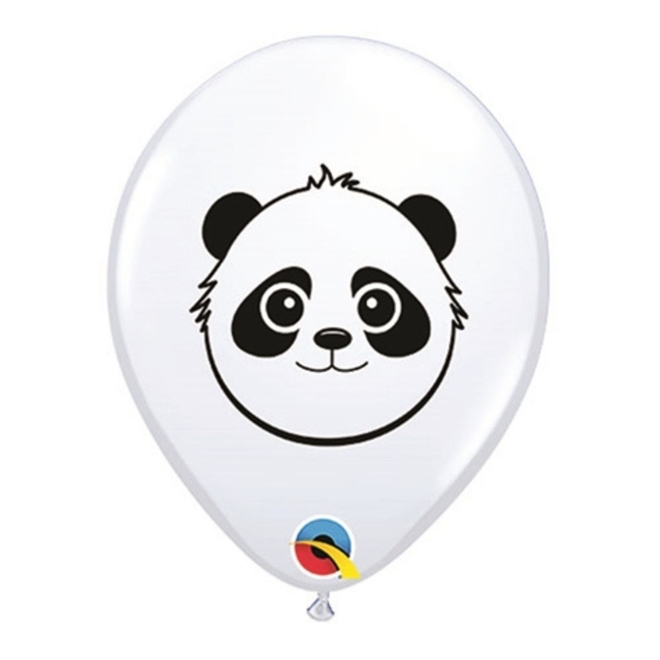BALAO BRANCO URSO PANDA - BALÃO URSO PANDA 13CM COM 100 UNID - QUALATEX