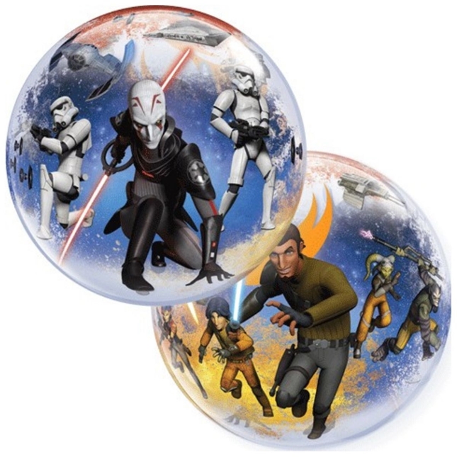 BALÃO BUBBLE SIMPLES STAR WARS REBELS - BALÃO STAR WARS REBELS 56CM ...