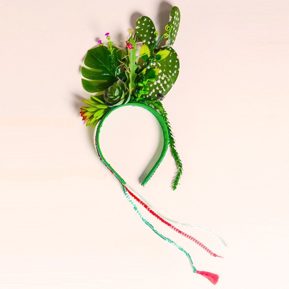 TIARA C/ PLANTAS - TIARA LUXO PLANTAS ARTESANAL - RICA FESTAS